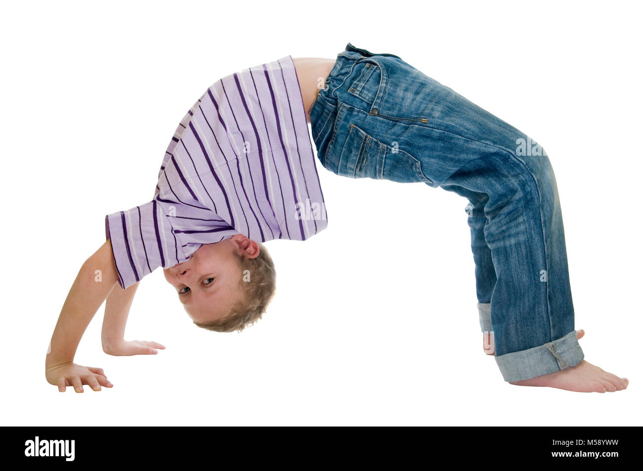 Pont de gymnastique garçon enfant Banque de photographies et d’images à ...