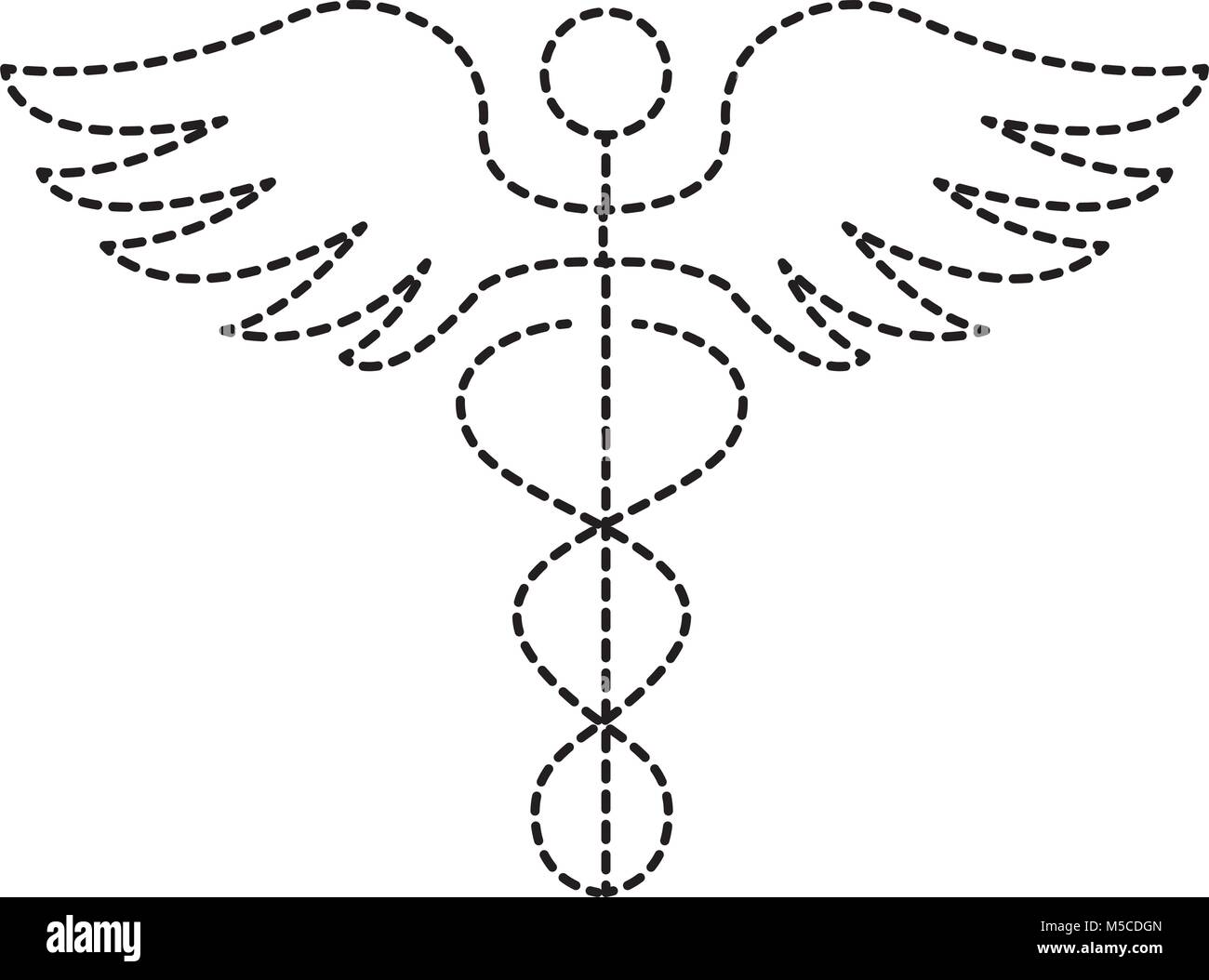 L'icône caducée symbole médical Image Vectorielle Stock - Alamy