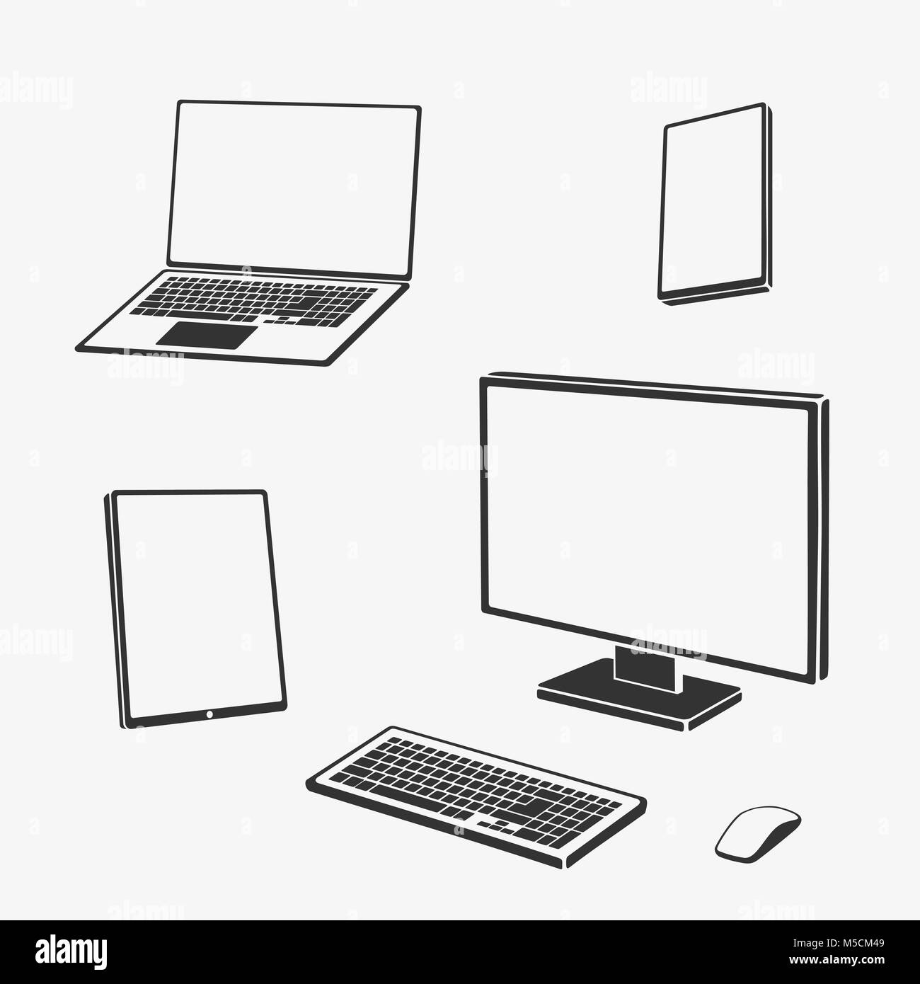 Symboles informatiques Banque d'images vectorielles - Alamy