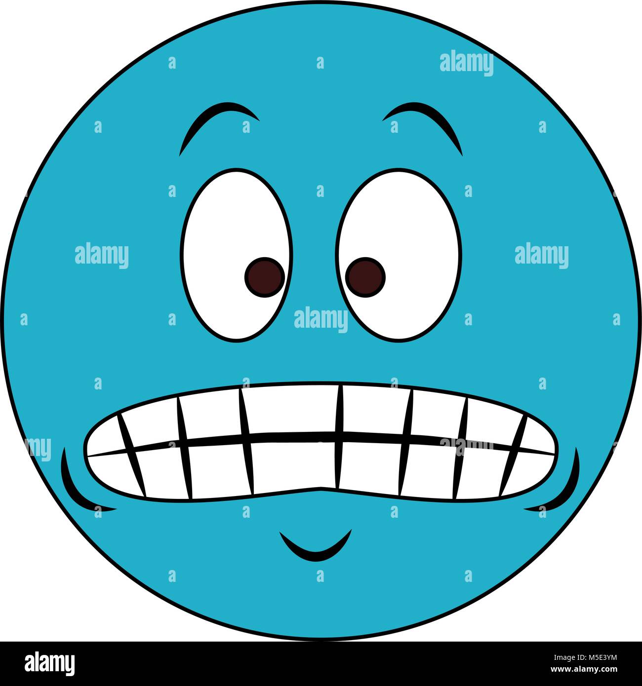 Sourire forcé Banque d'images vectorielles - Alamy