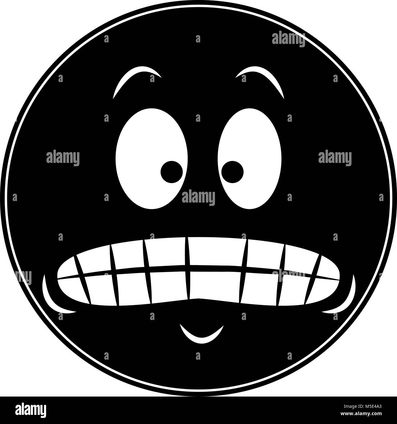 Sourire forcé Banque d'images vectorielles - Alamy