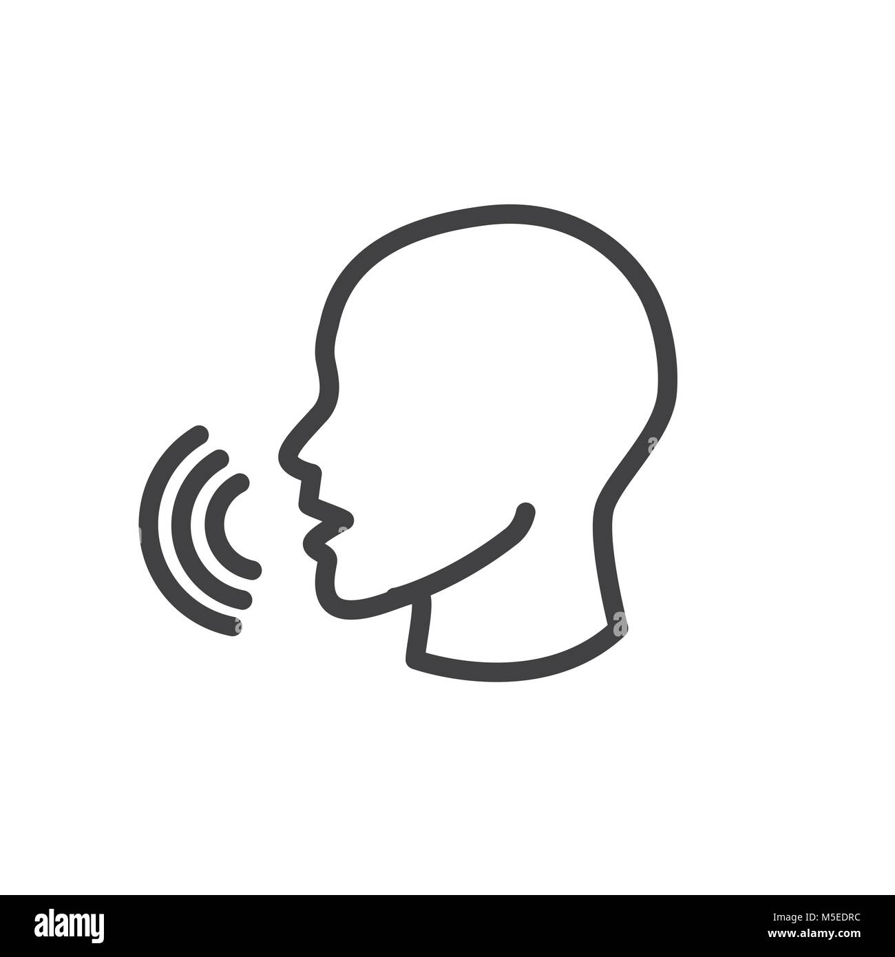 Parler icône Banque de photographies et d’images à haute résolution - Alamy