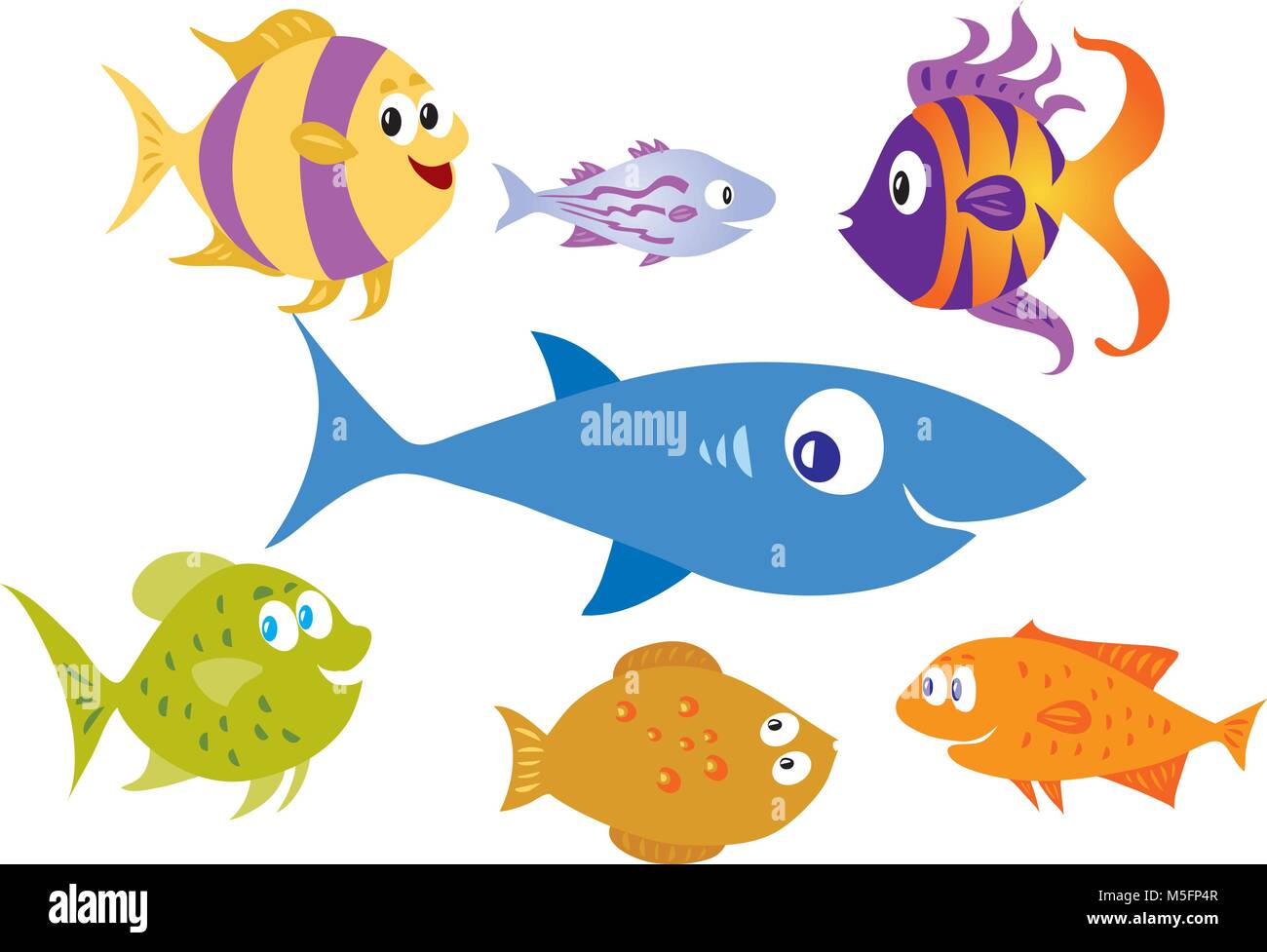 Cartoon fish Banque d'images vectorielles - Alamy