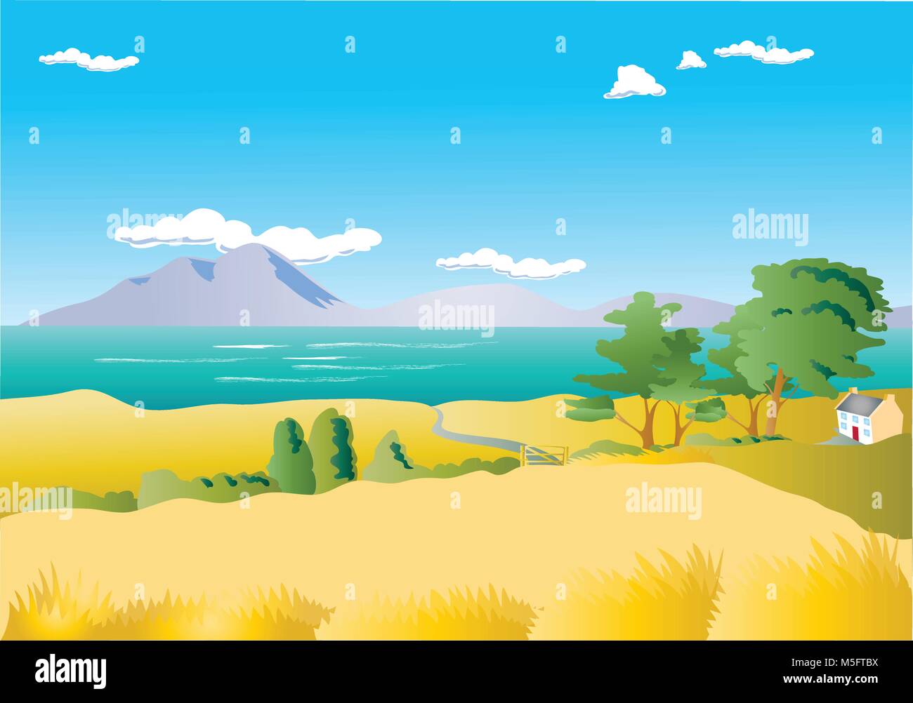 Paysage stylisé Banque de photographies et d’images à haute résolution ...