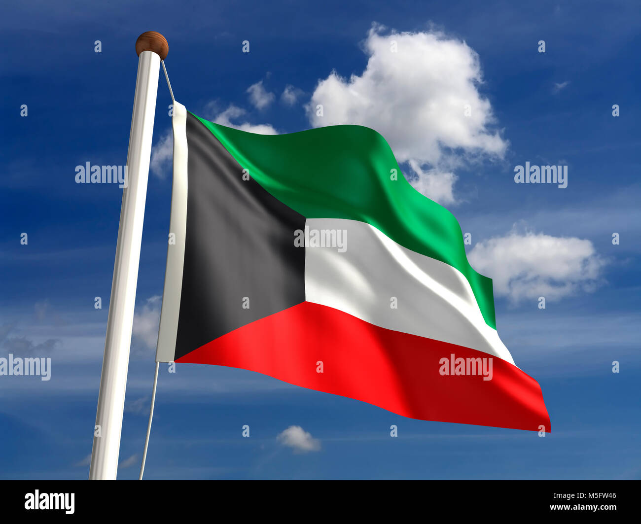Kuwait flag Banque de photographies et d’images à haute résolution - Alamy