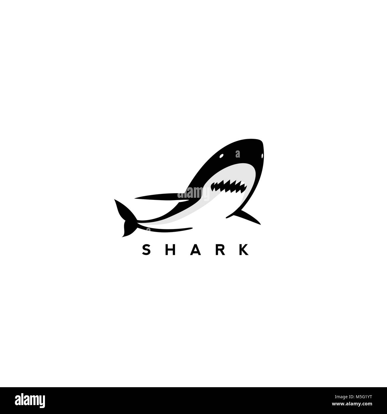 Shark Outline Banque d'image et photos - Alamy