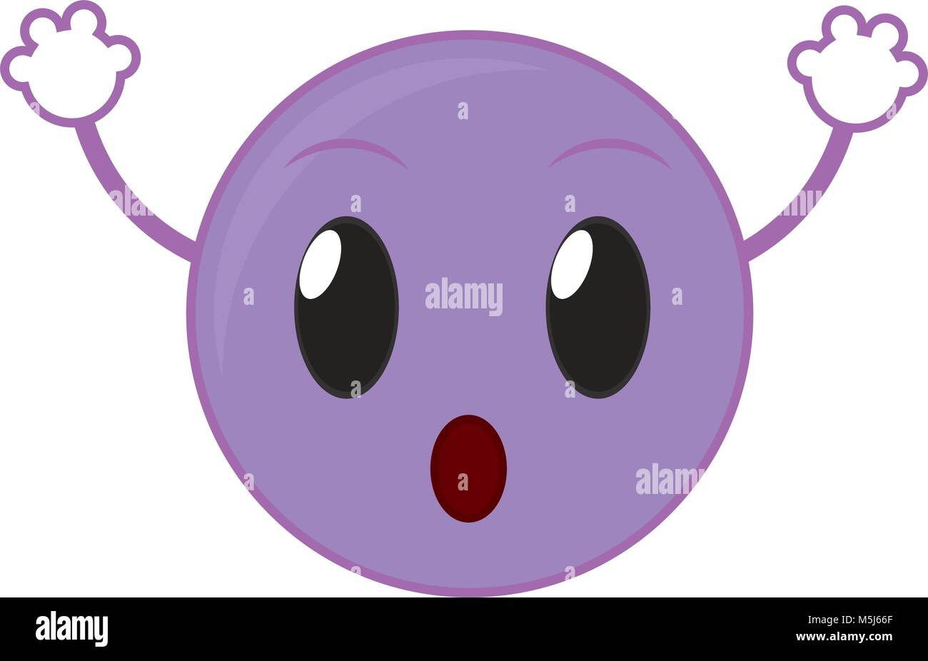 Shocked face emoji Banque d'images vectorielles - Alamy