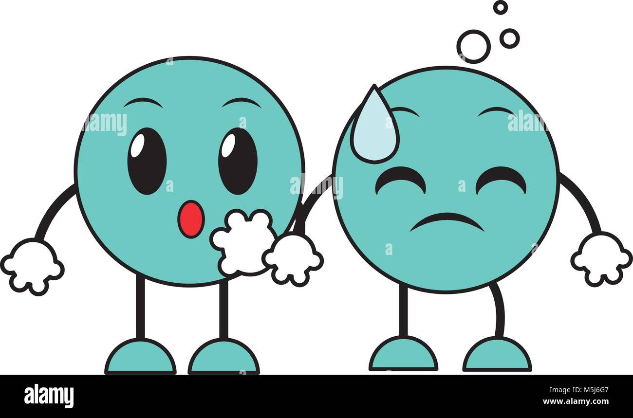 Transpiration emoji Banque d'images vectorielles - Alamy