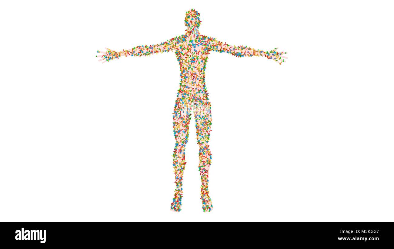 Microbiome gastro intestinal Banque d'images détourées - Alamy