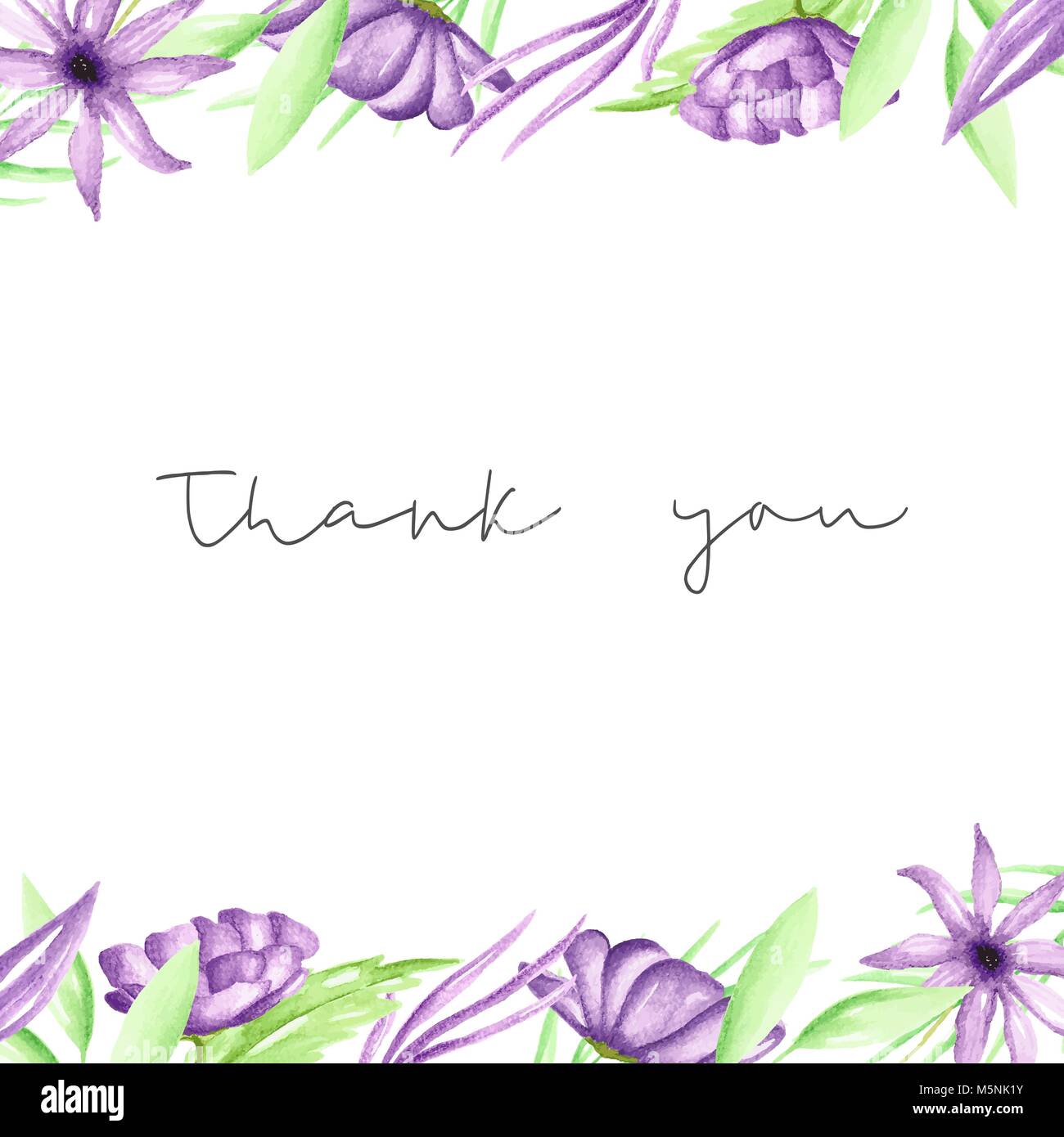 Thank you card template Banque de photographies et d’images à haute ...