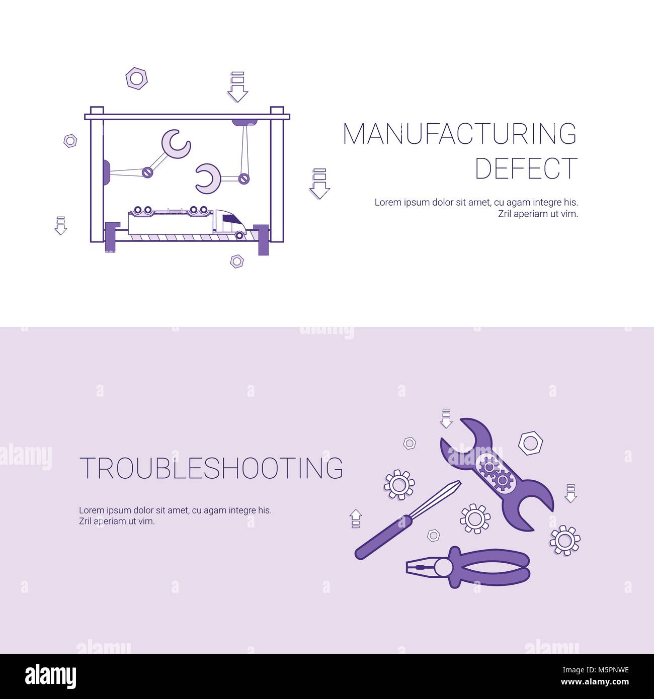 Défaut de fabrication Banque d'images vectorielles - Alamy