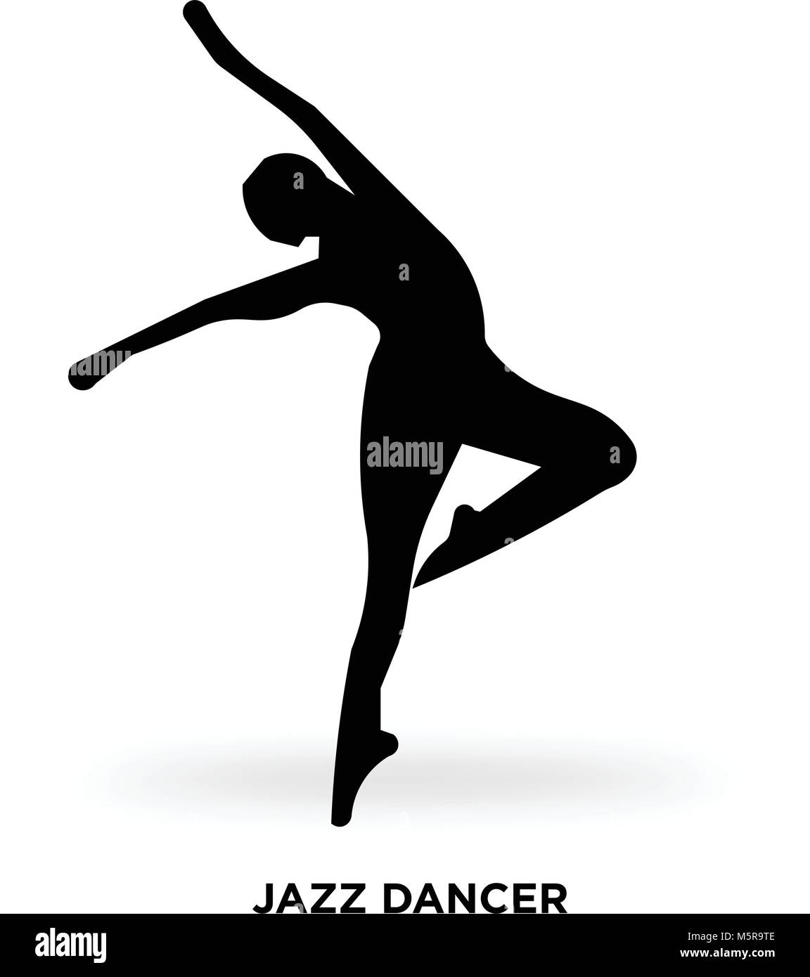 Silhouette danseuse jazz Image Vectorielle Stock - Alamy