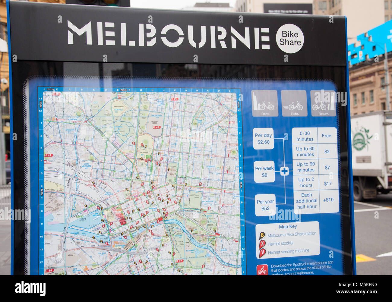 Melbourne map Banque de photographies et d’images à haute résolution ...
