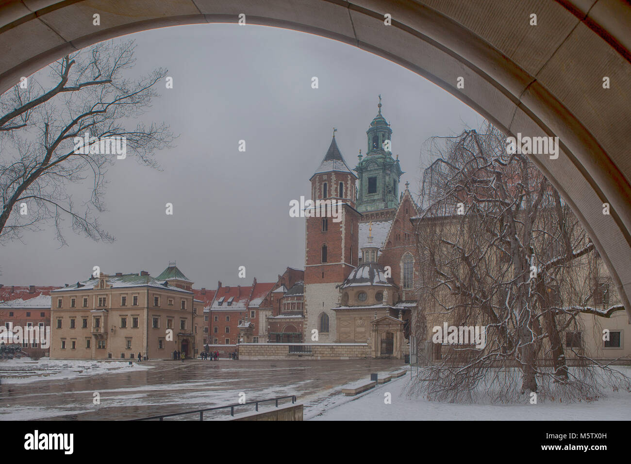 Cracovie, Pologne - 12 février 2018 Le Château Royal de Wawel sur la ...