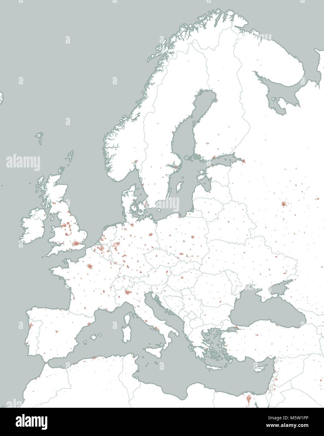 Carte Politique De L'europe Avec Les Principales Villes