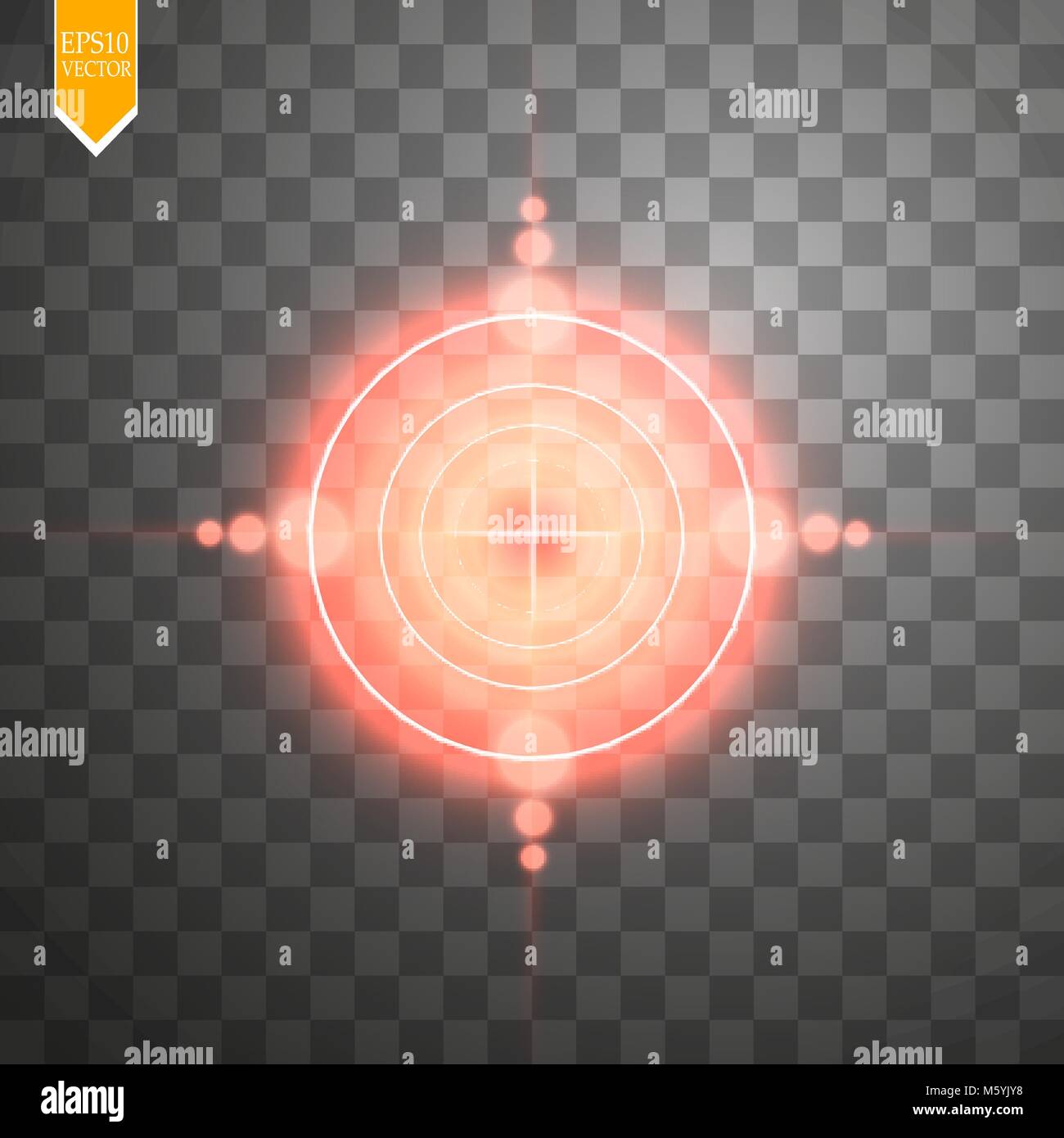 Cible rouge Banque d'images vectorielles - Alamy