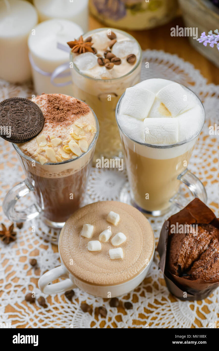 Boisson boisson tasse de verre de cacao Banque de photographies et d ...