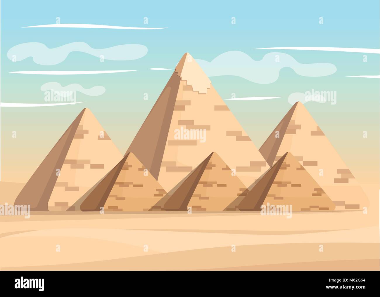 Egyptian pyramid vector Banque de photographies et d’images à haute ...
