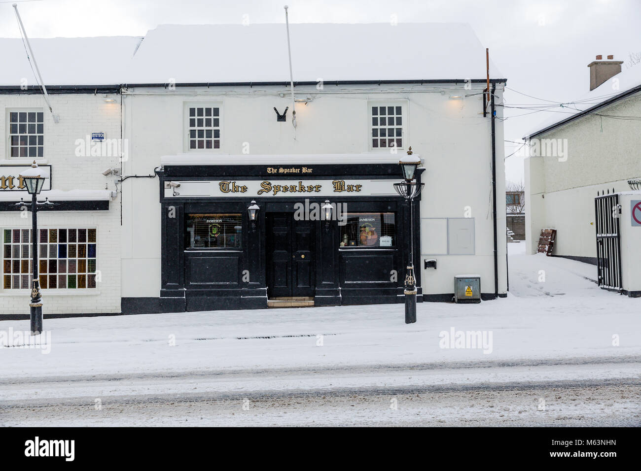 Celbridge town snow Banque de photographies et d’images à haute ...