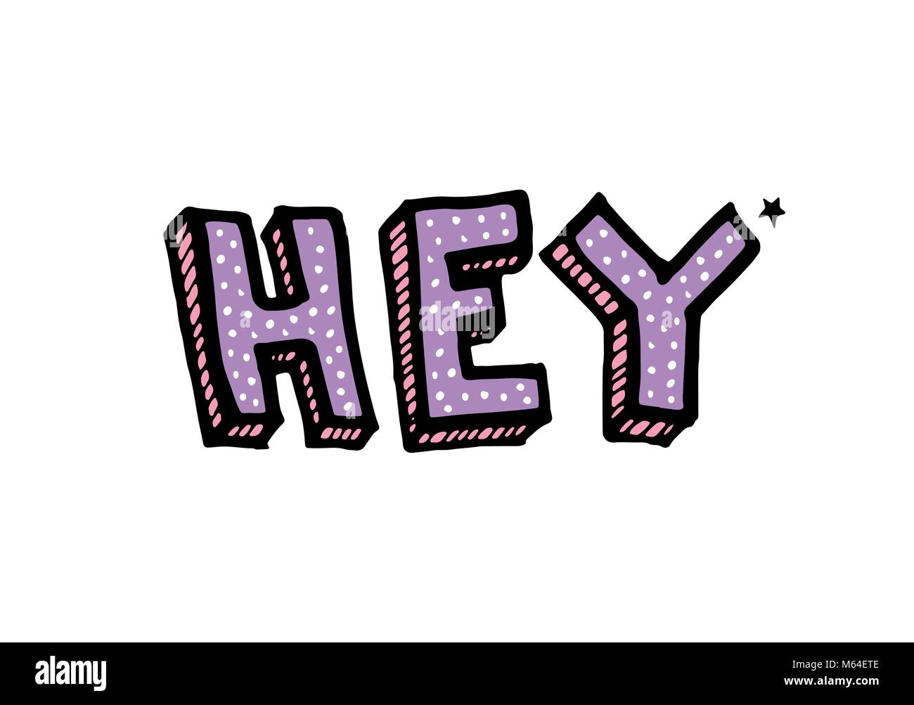 Hé. Cartoon Vector background illustration croquis Image Vectorielle ...