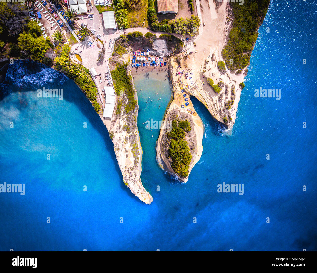 Canal d'amour, Corfou Corfou, Grèce. La plage la plus connue de l'île ...