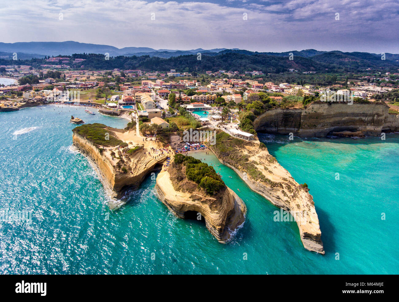 Canal d'amour, Corfou Corfou, Grèce. La plage la plus connue de l'île ...