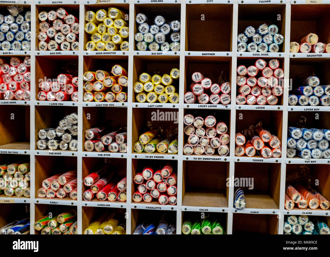 Blackpool rock sweet Banque de photographies et d’images à haute ...