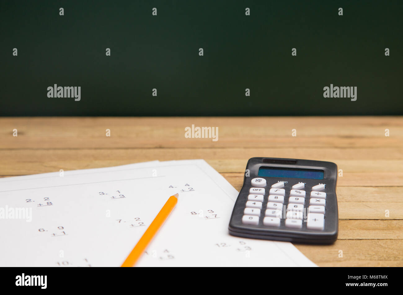 Math worksheet Banque de photographies et d’images à haute résolution ...