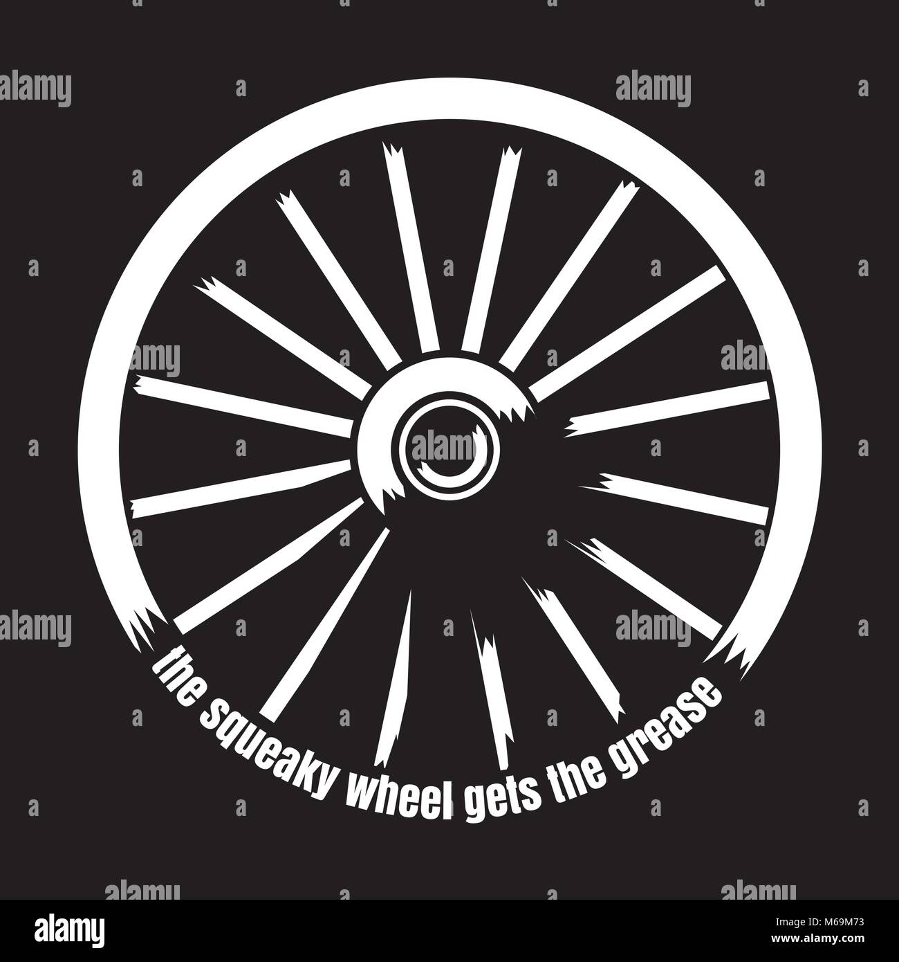 La roue qui grince prend la graisse Banque de photographies et d’images ...