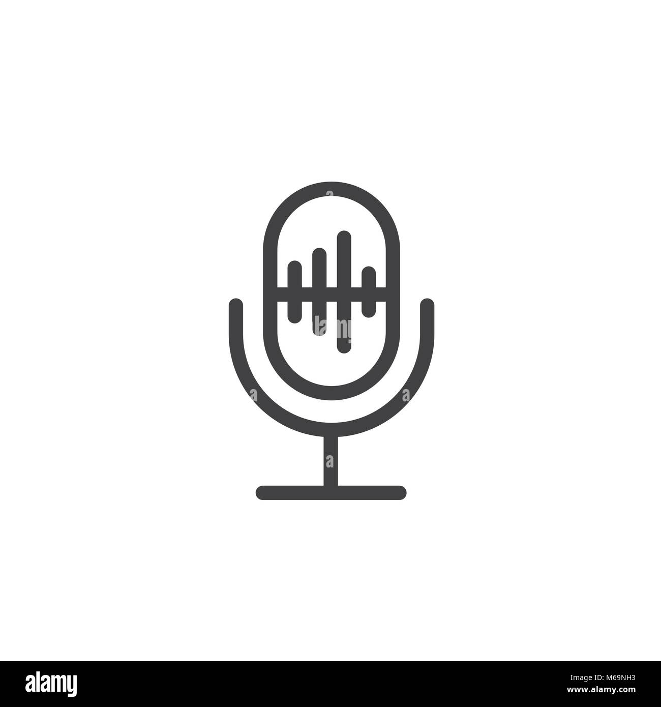 Symbole du microphone Banque de photographies et d’images à haute ...