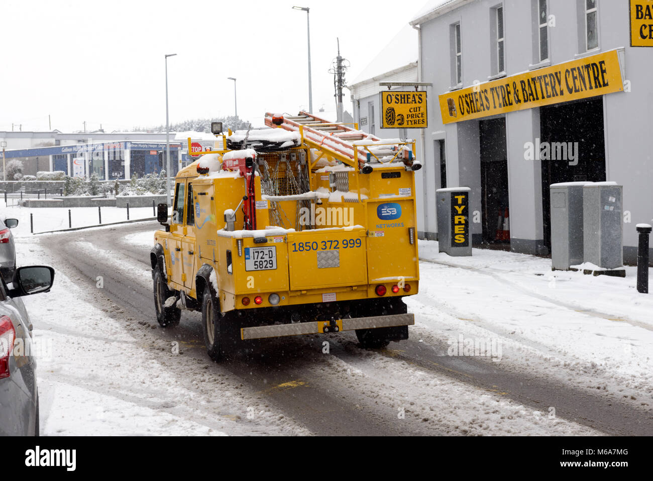 Neige dans les rues de killarney Banque de photographies et d’images à ...