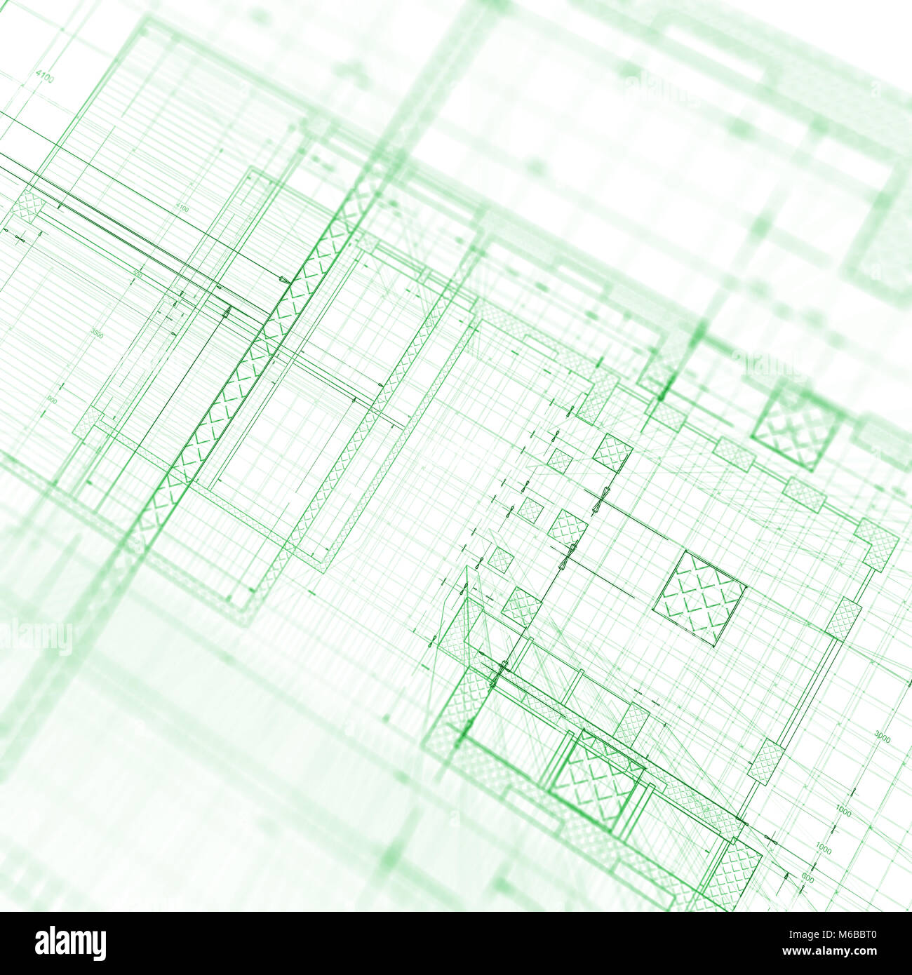 3d architecture blueprint Banque de photographies et d’images à haute ...