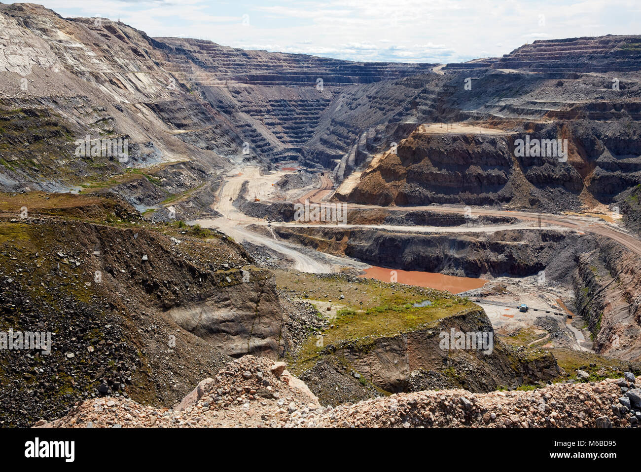 Mine ArcelorMittal, Mont Wright (Mont Wright), Fermont (Québec), Canada ...