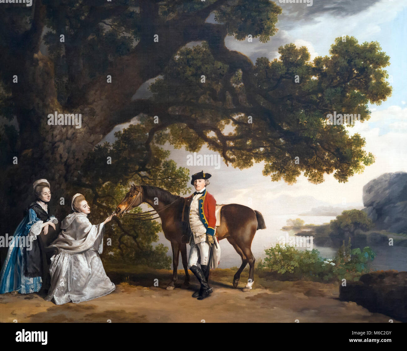 Le Capitaine Samuel Sharpe Pocklington avec son épouse, Pleasance, et ...