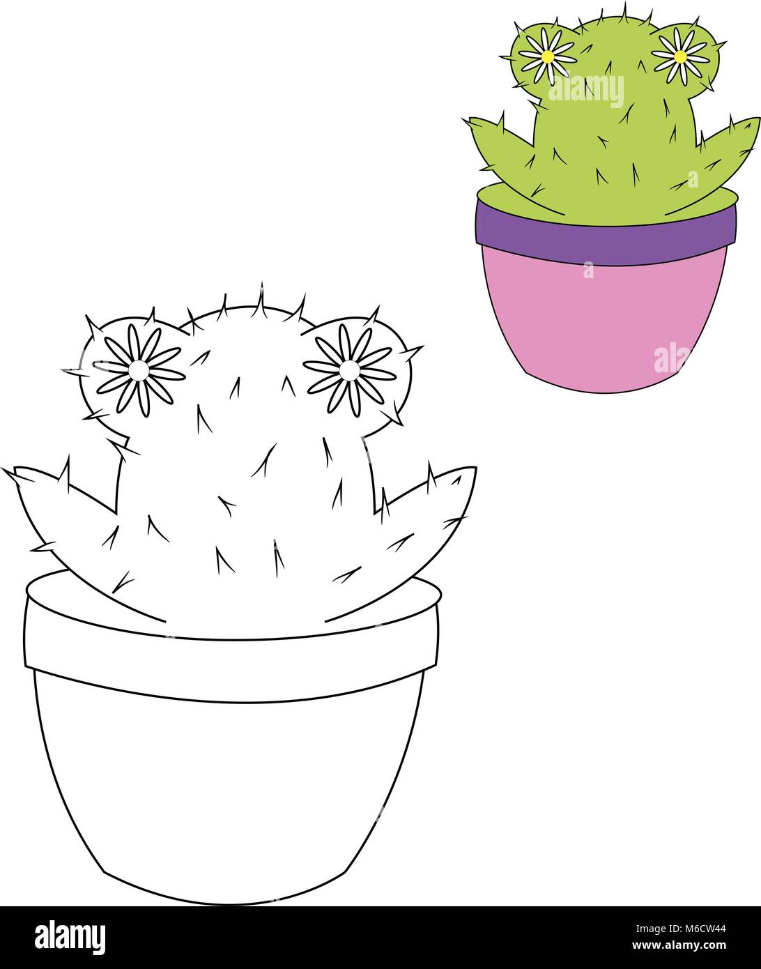 Cute cartoon grenouille isolé sur blanc pour le coloriage de grenouille ...