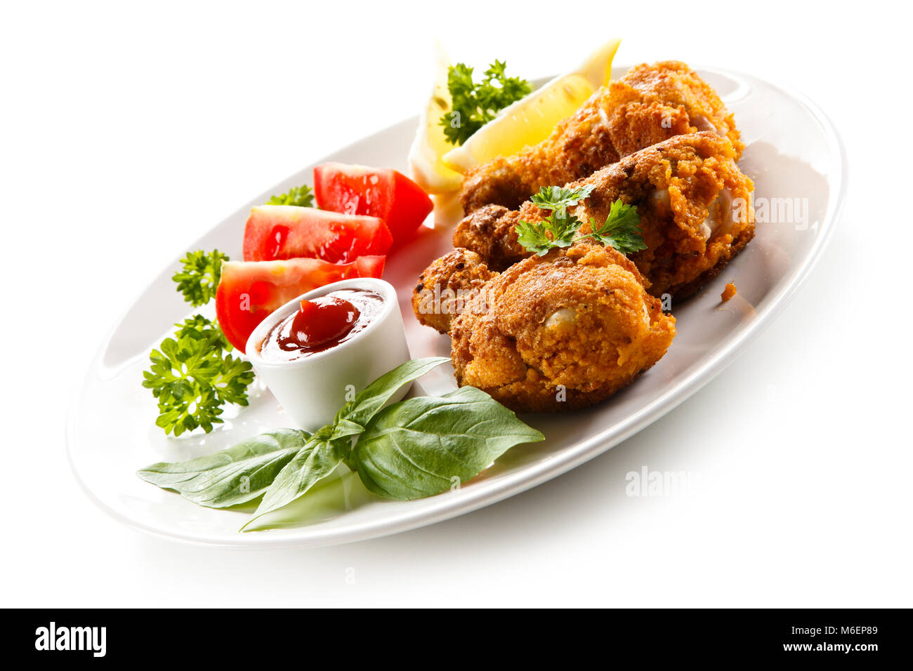 Pilons poulet frites Banque de photographies et d’images à haute ...