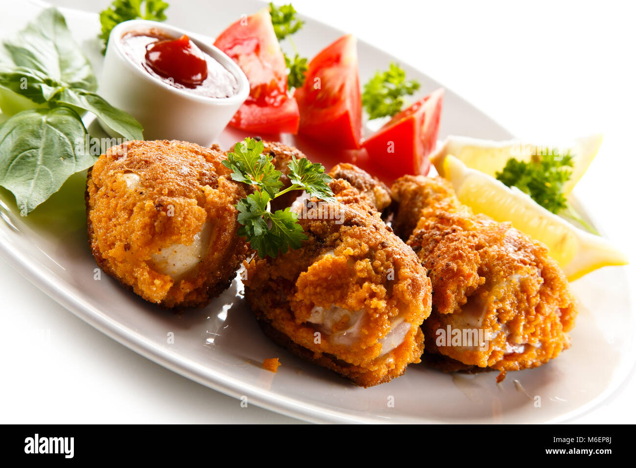 Pilons poulet frites Banque de photographies et d’images à haute ...