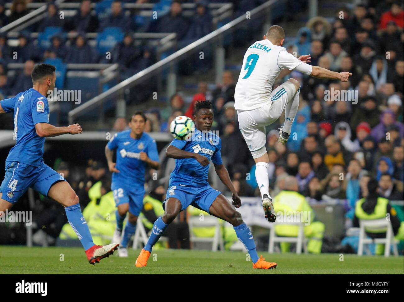 Match de football entre le Real Madrid et Getafe du 2017/20178 Ligue Espagnole, qui a eu lieu au ...