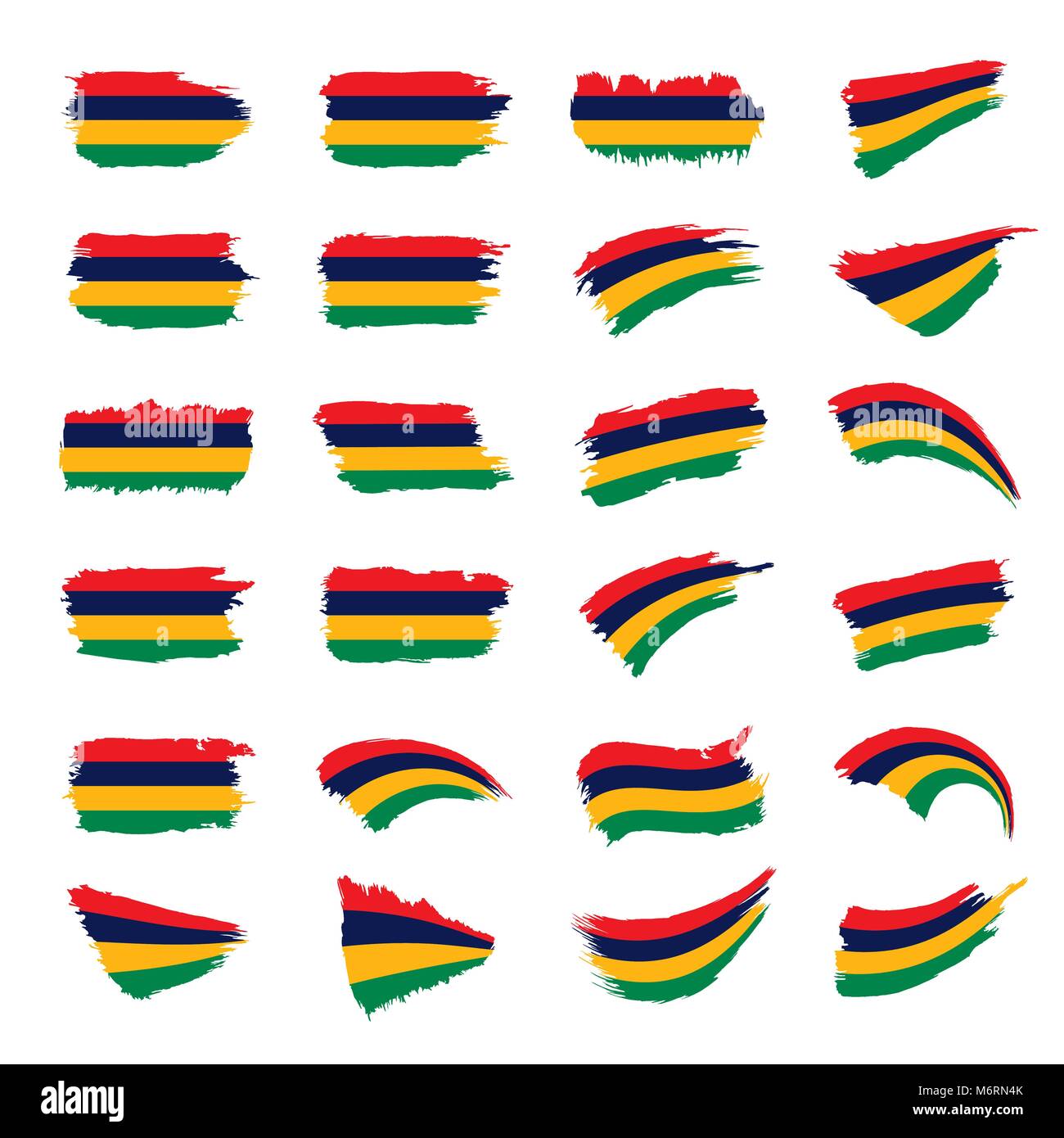 Drapeau de l'Ile Maurice, vector illustration Image Vectorielle Stock ...