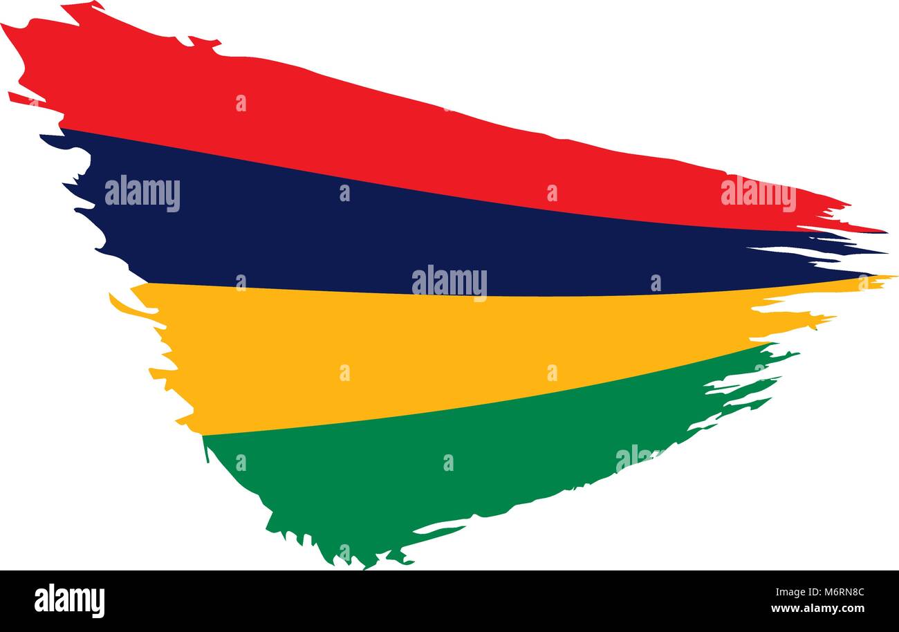 Drapeau de l'Ile Maurice, vector illustration Image Vectorielle Stock ...