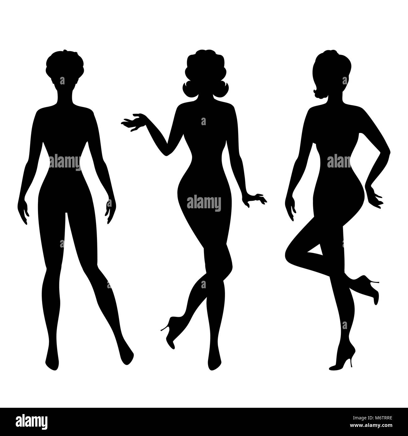 Mannequin Femme 1950 1960 Banque Dimages Vectorielles Alamy