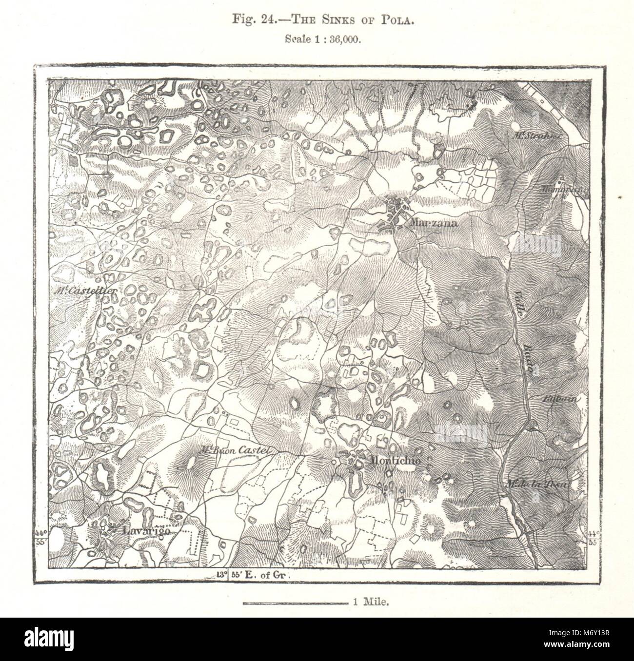 Pula croatie carte Banque de photographies et d’images à haute ...