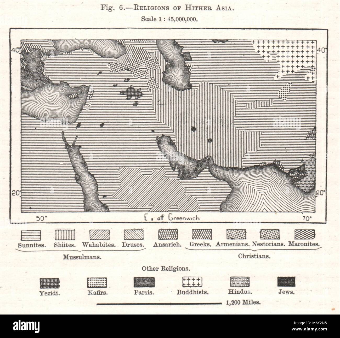 Carte Du Moyen Orient Antique Banque d'image et photos - Alamy
