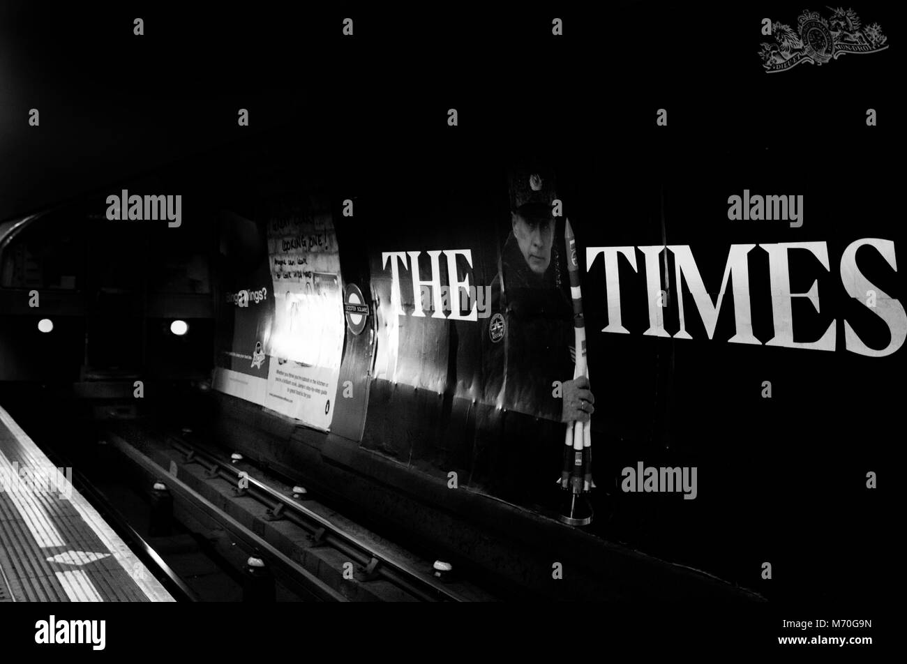 Affiche de vladimir poutine Banque d'images noir et blanc - Alamy