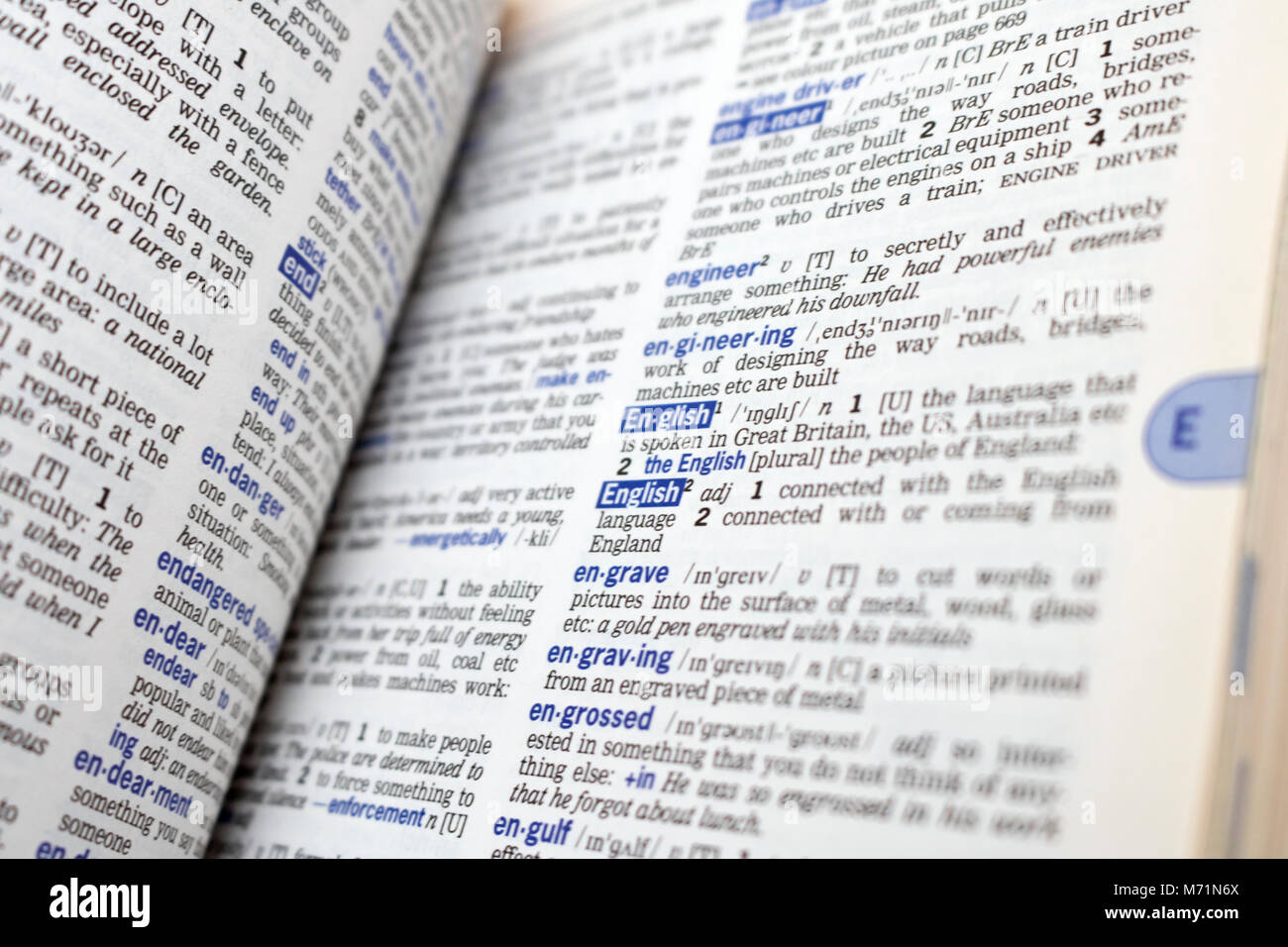 English word Banque de photographies et d’images à haute résolution - Alamy