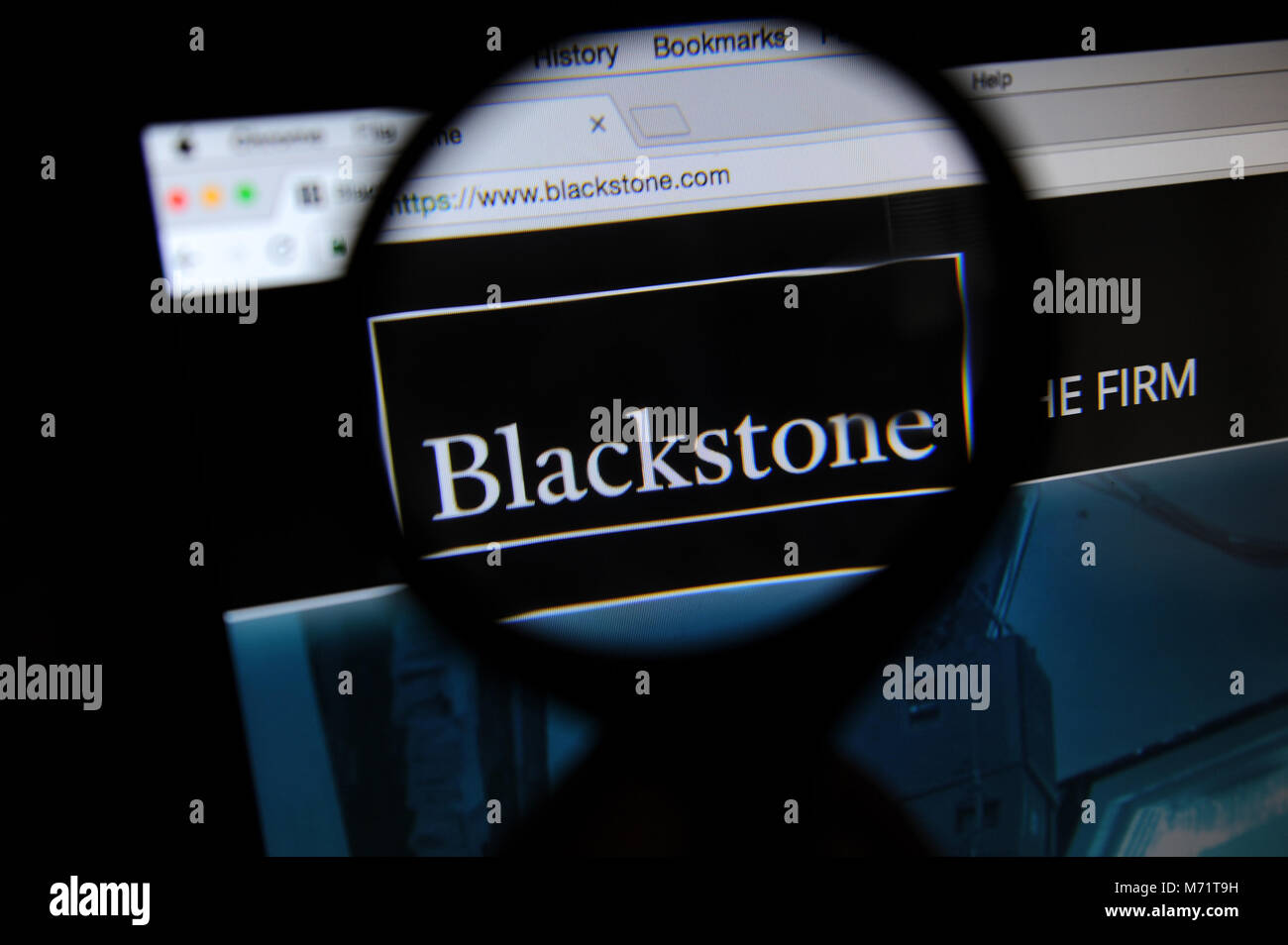 Le logo du groupe blackstone Banque de photographies et d’images à ...