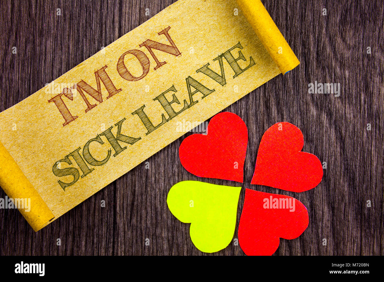 Parole, écriture, texte Je m'en suis en congé de maladie. Maison de ...