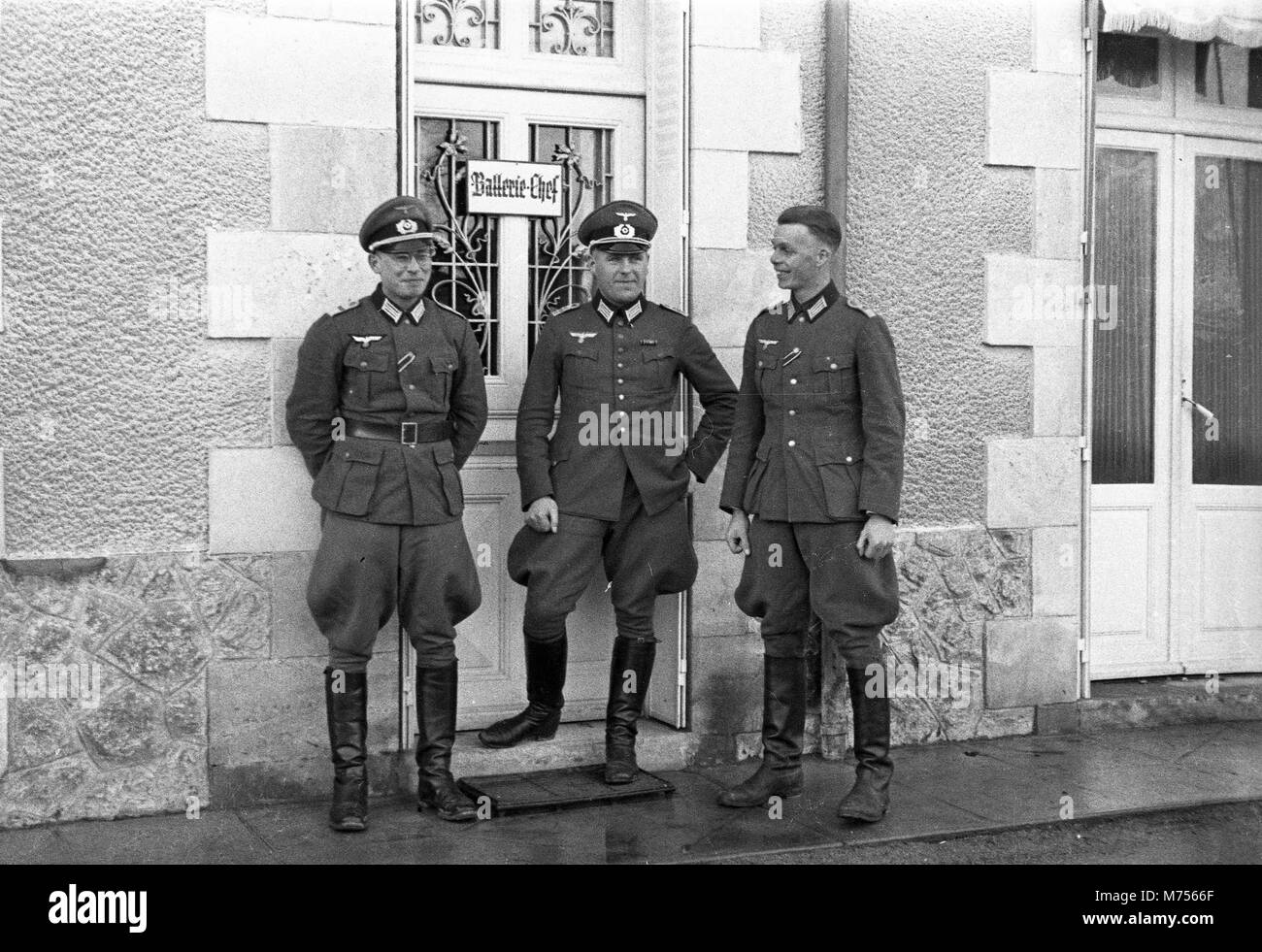 1940 WW2 Soldats de l'armée allemande dans la région de Rouy, le centre ...