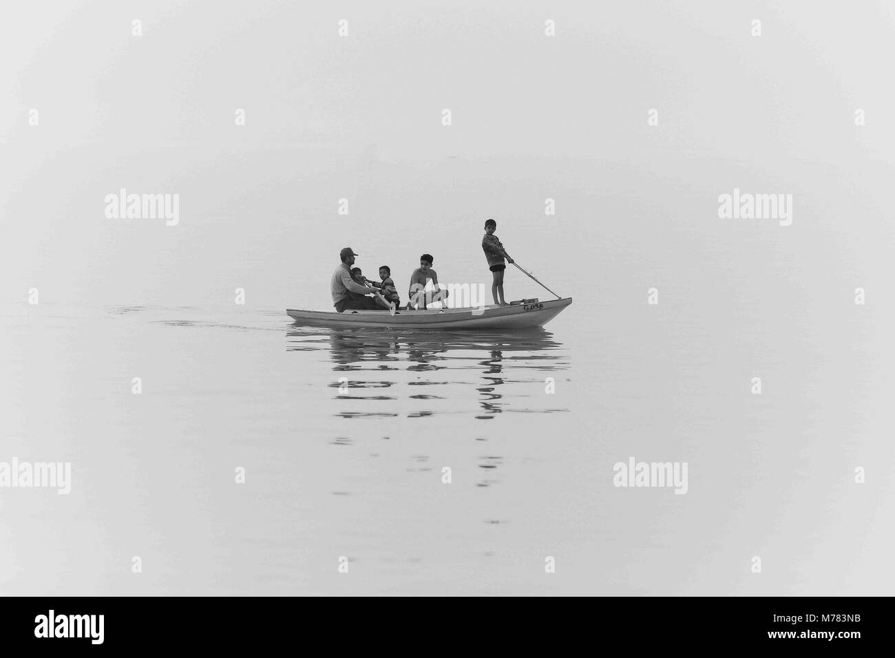 Mer de la ville de gaza Banque d'images noir et blanc - Alamy