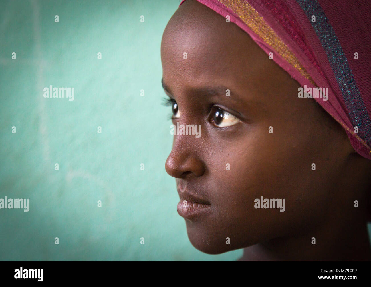 Jeune fille à l'école, l'afar région Afar Semera, Éthiopie Photo Stock ...